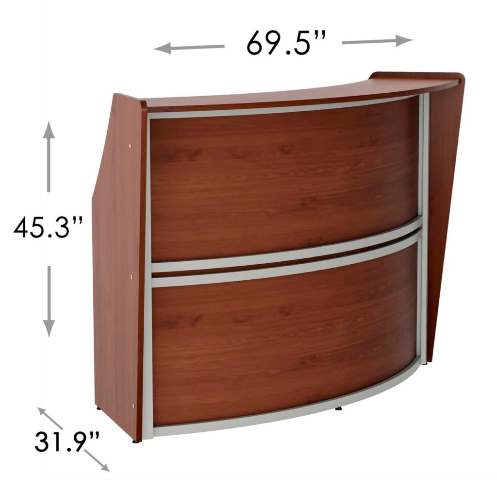 Curved Reception Desk With Counter - No Mondays