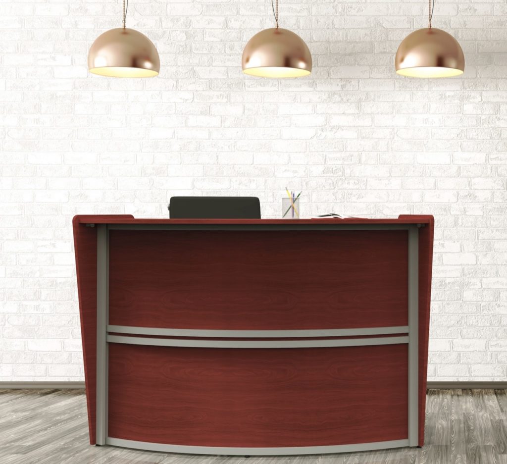 Curved Reception Desk With Counter - No Mondays