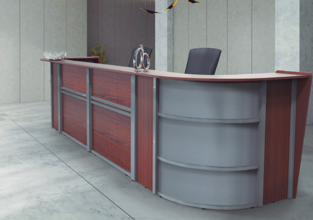 Corner Reception Desk With Counter - No Mondays